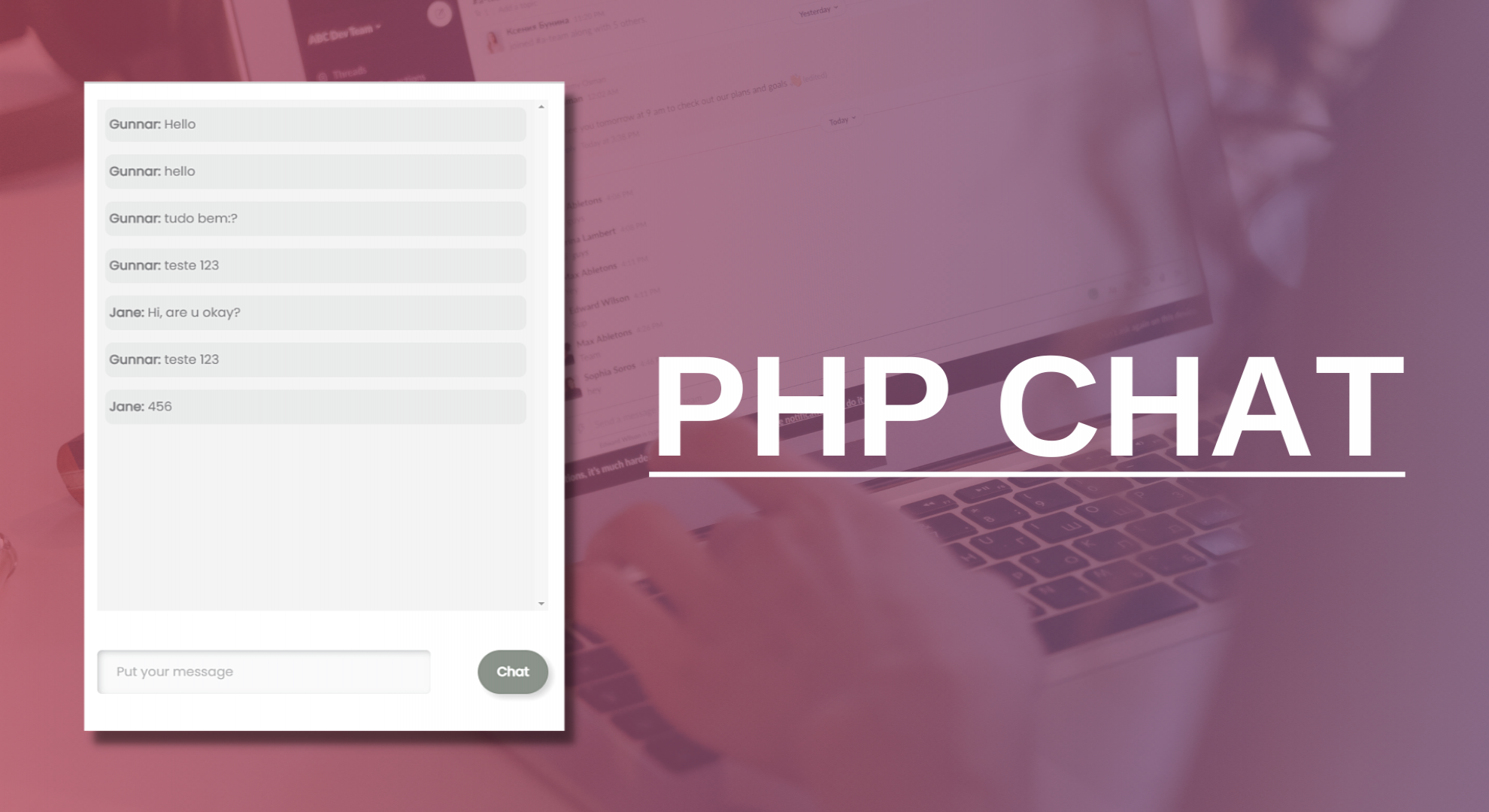 Chat de mensagens com PHP e Javascript sem utilizar banco de dados - SatellaSoft